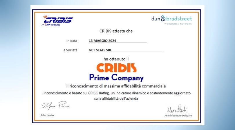 Net Seals is Cribis Prime Company 2024
