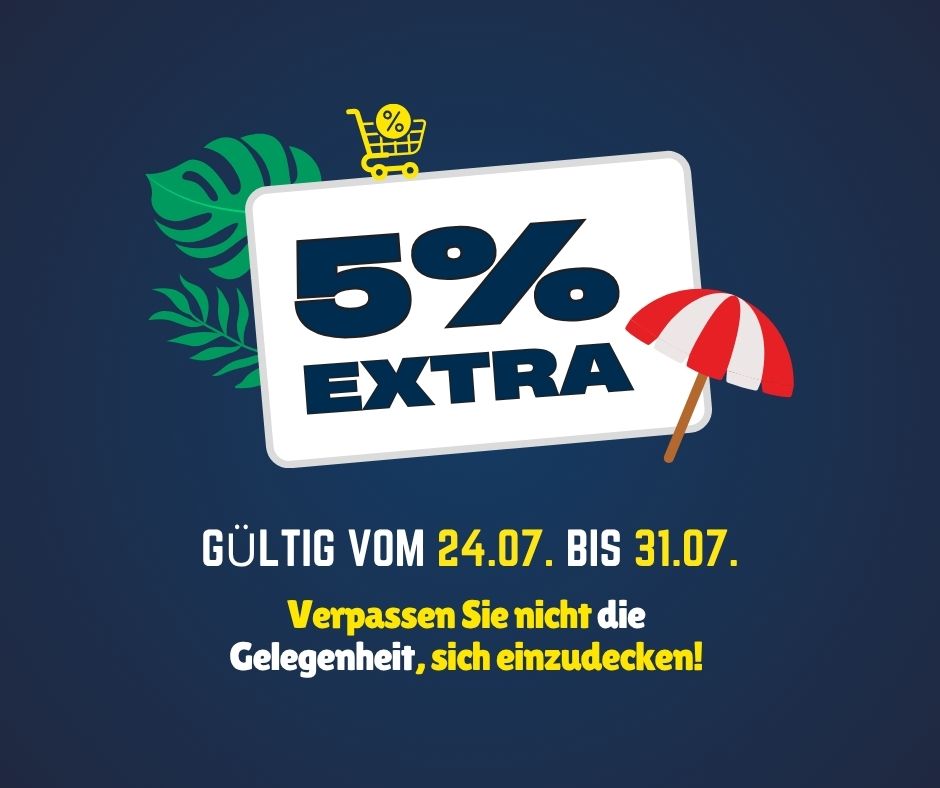 5% EXTRA-Rabatt im Januar: Jetzt profitieren!